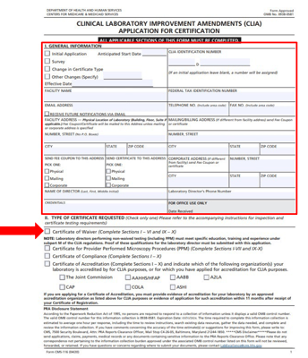 CLIA Waiver Application Process