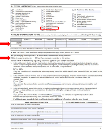CLIA Waiver Application Process