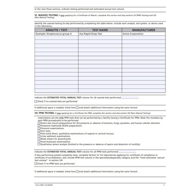 CLIA Waiver Application Process