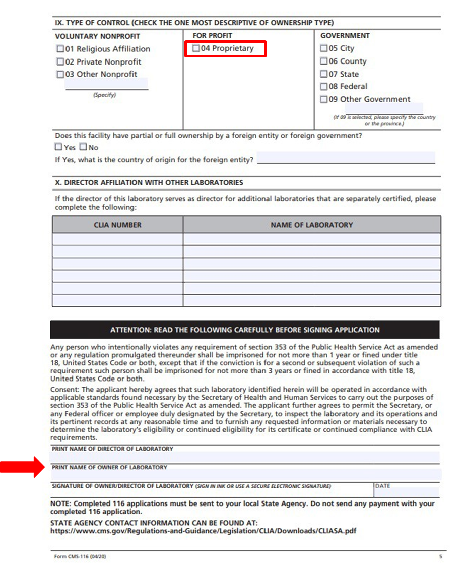 CLIA Waiver Application Process